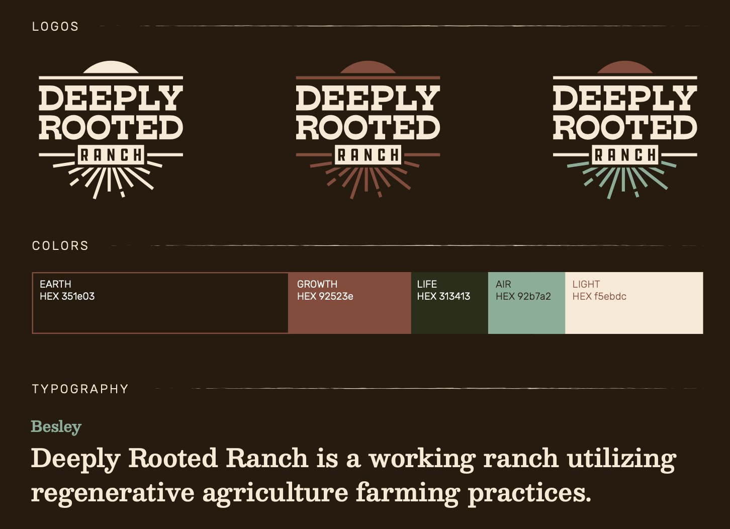 Deeply Rooted Ranch branding by ACE DESIGN STUDIO :: ADAM ELWELL on ...