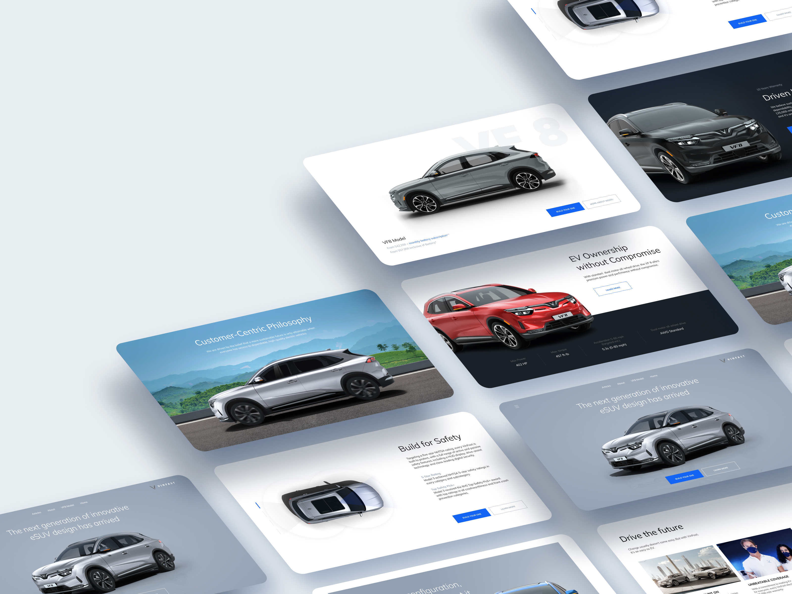 Electric SUVs Brand website by Obvious Studio on Dribbble