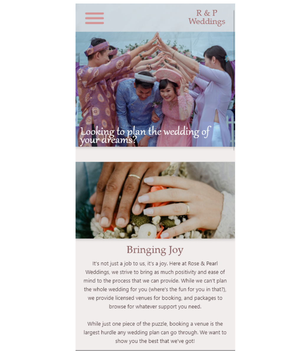 Snapshot of a Wedding Venue Booking Site by Savannah Grace on Dribbble