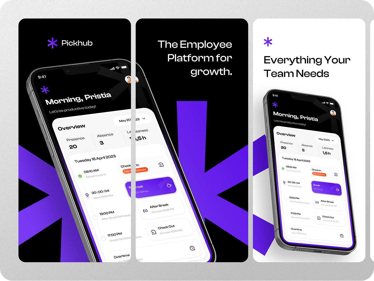 Pickhub HR - App Store Assets by Rusdhy Jasmin on Dribbble
