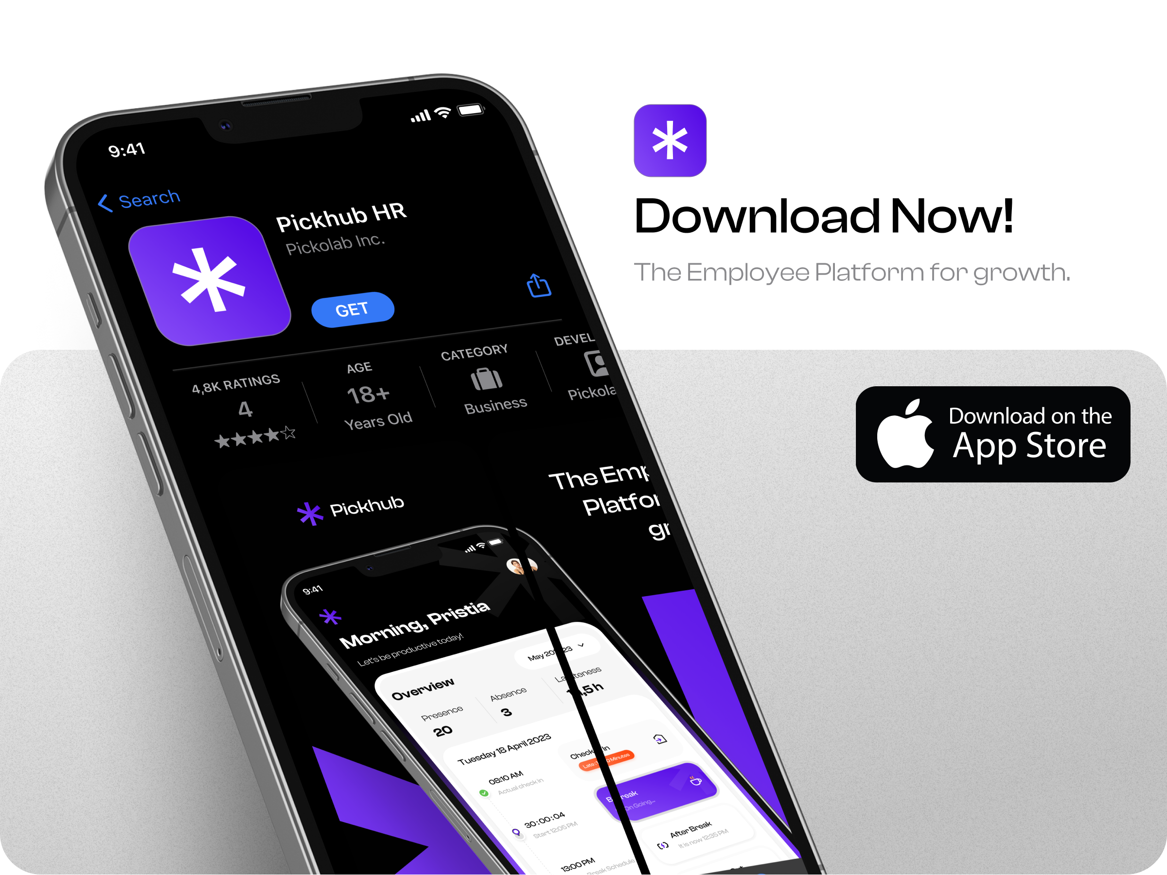 Pickhub HR - App Store Assets by Rusdhy Jasmin on Dribbble