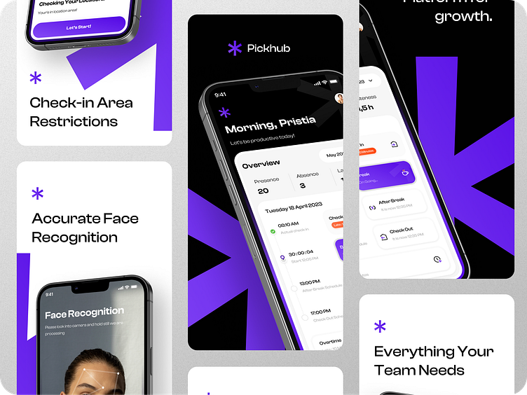 Pickhub HR - App Store Assets by Rusdhy Jasmin for Pickolab Studio on Dribbble