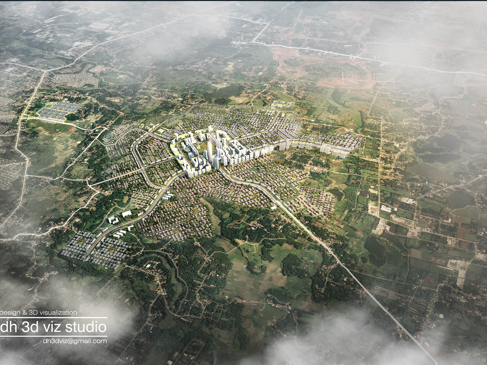 Master plan - Aerial 3D Visualization by Dian Herdian on Dribbble