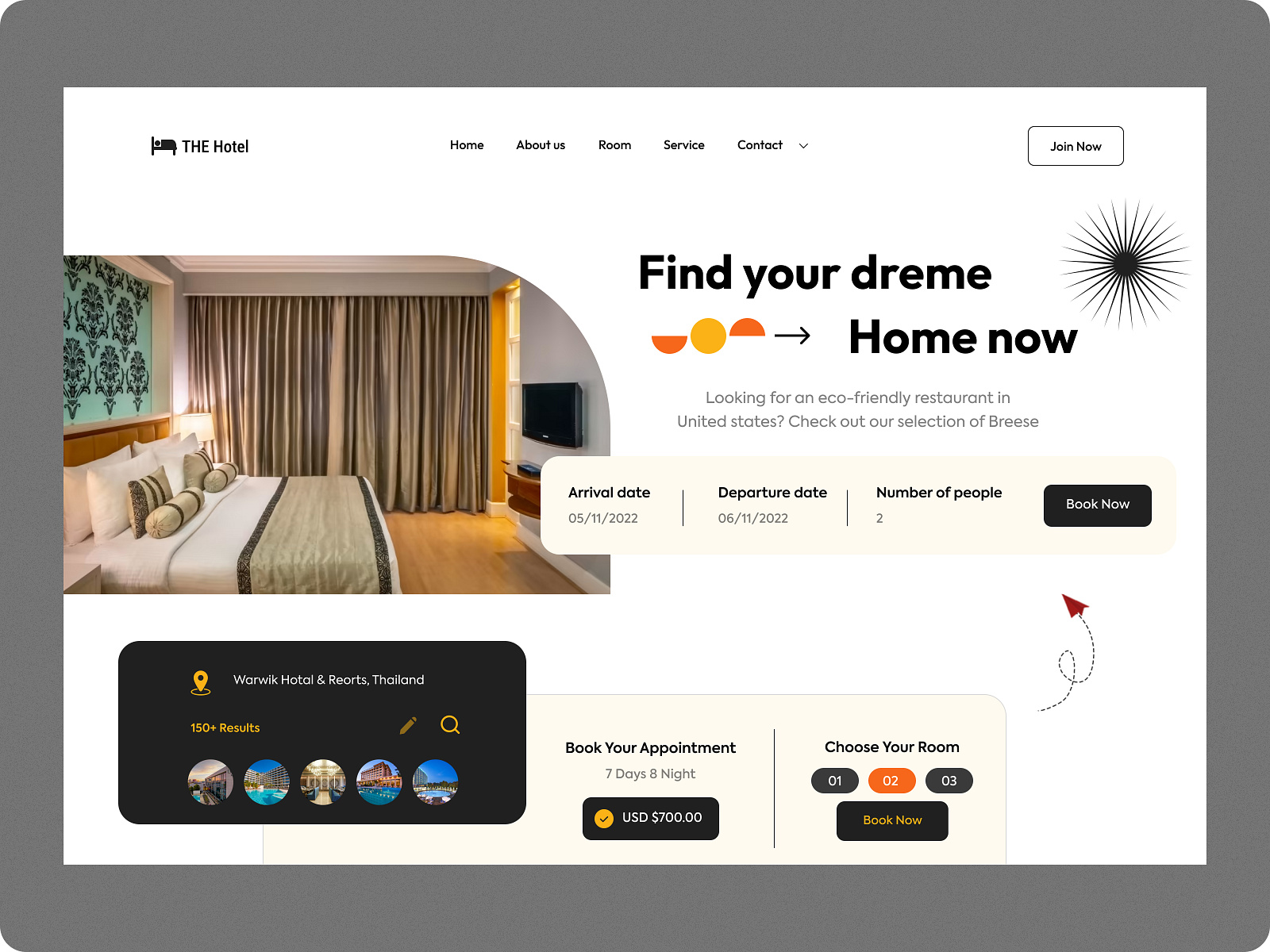 Travel & Hotel Booking Landing Page by Ghanshyam Bodar on Dribbble