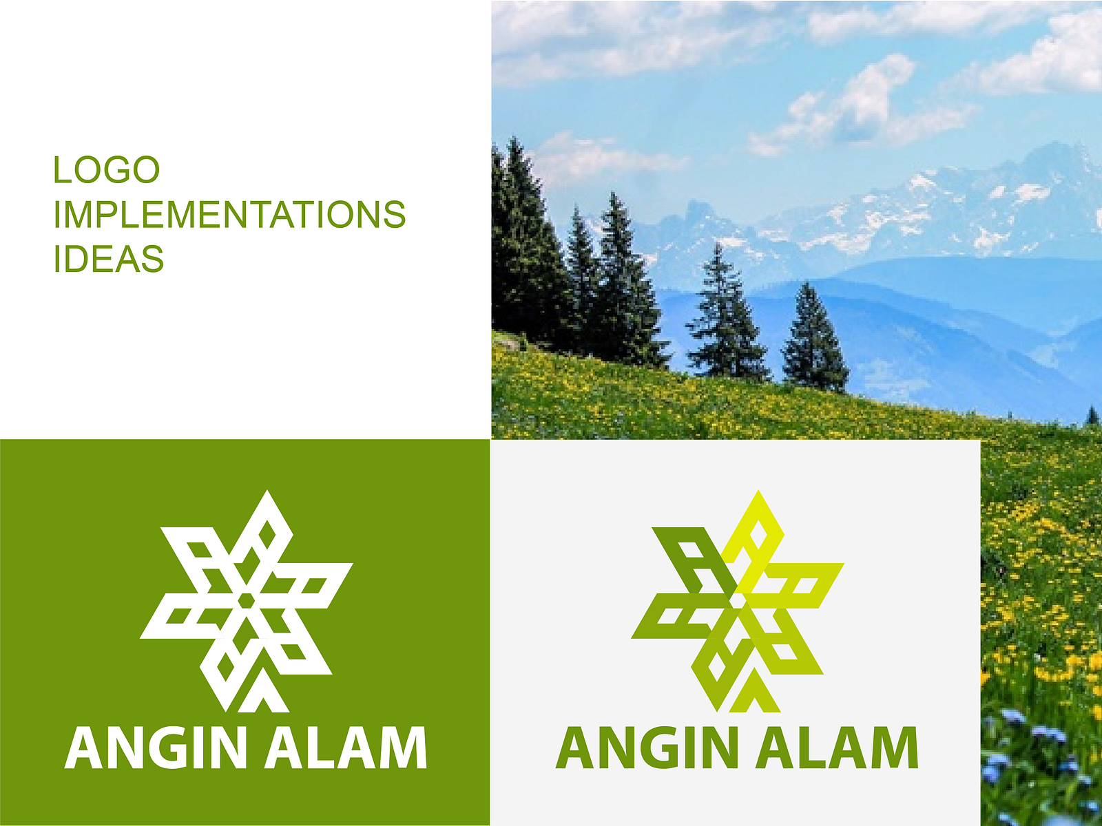 Community Logo Idea - Angin Alam by Caliber Studio on Dribbble