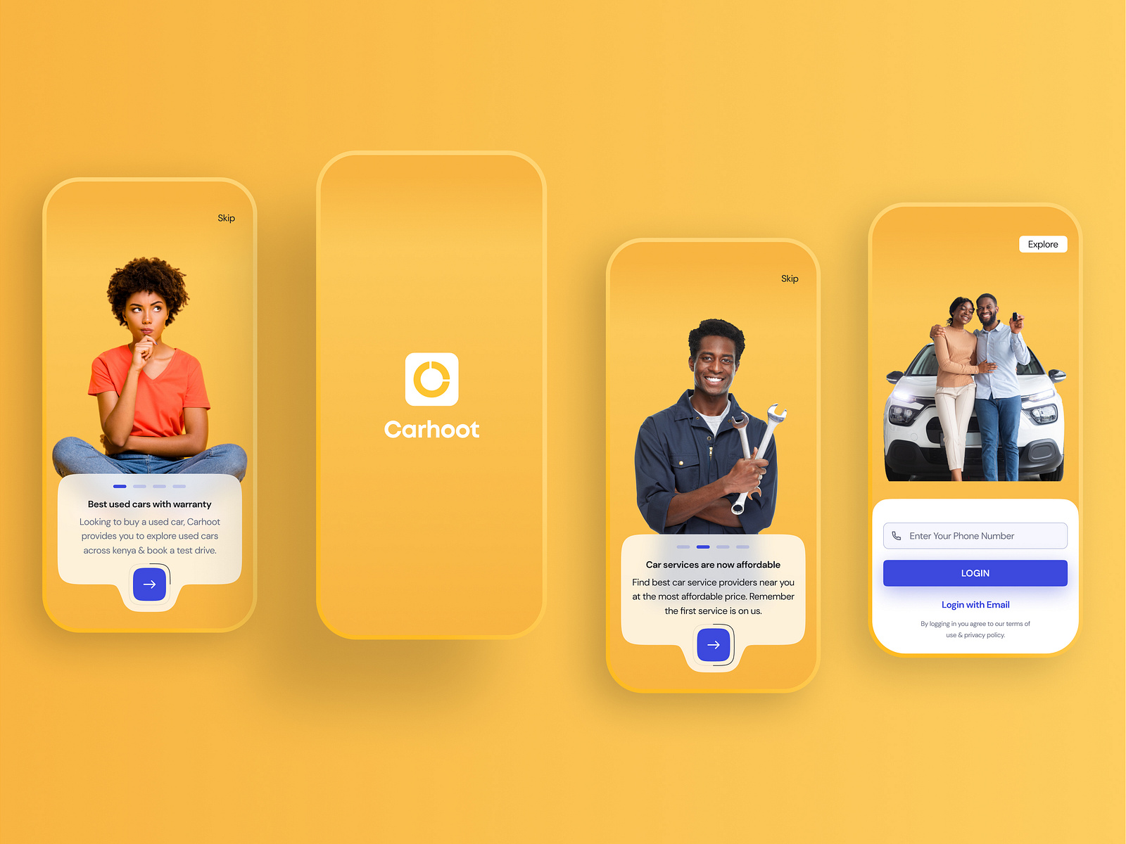 Carhoot | Mobile App Design by Wilson Wings on Dribbble