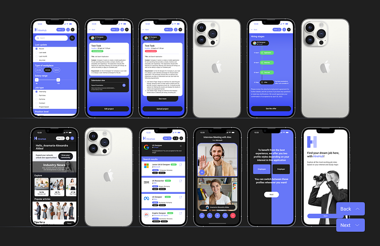 HireHub - Find Jobs Mobile App & Website by Anamaria-Alexandra Aldea on ...