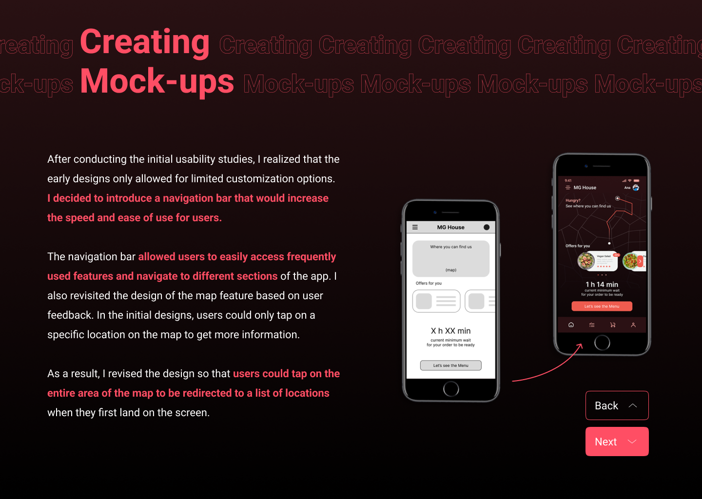 MG House - Restaurant Mobile App by Anamaria-Alexandra Aldea on Dribbble