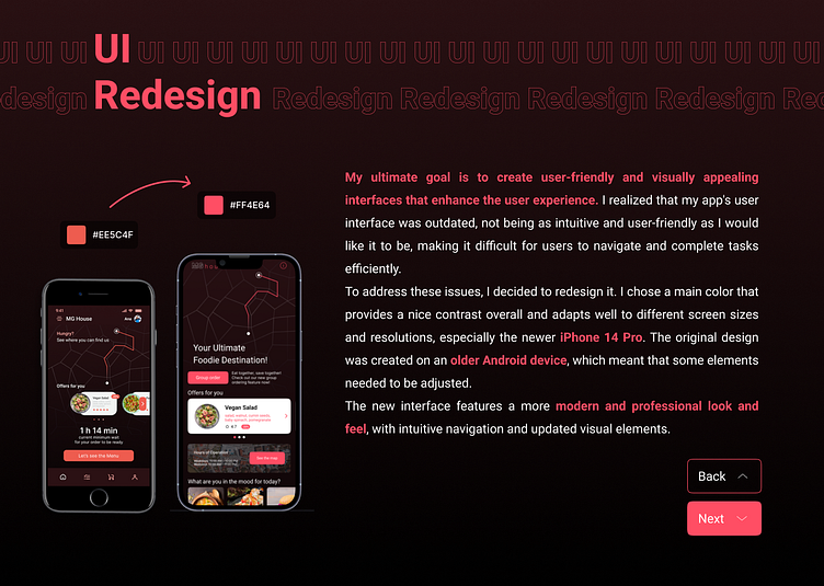 MG House - Restaurant Mobile App by Anamaria-Alexandra Aldea on Dribbble
