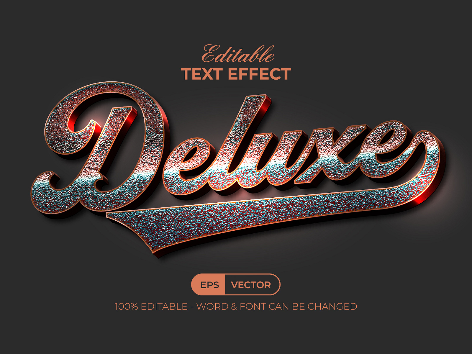 Deluxe Text Effect Vintage Metal Style by Mockmenot on Dribbble
