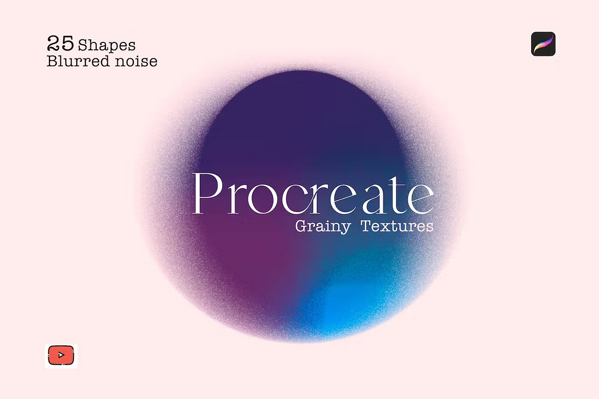 25 Grainy Stamps for Procreate by Richarde Leei on Dribbble