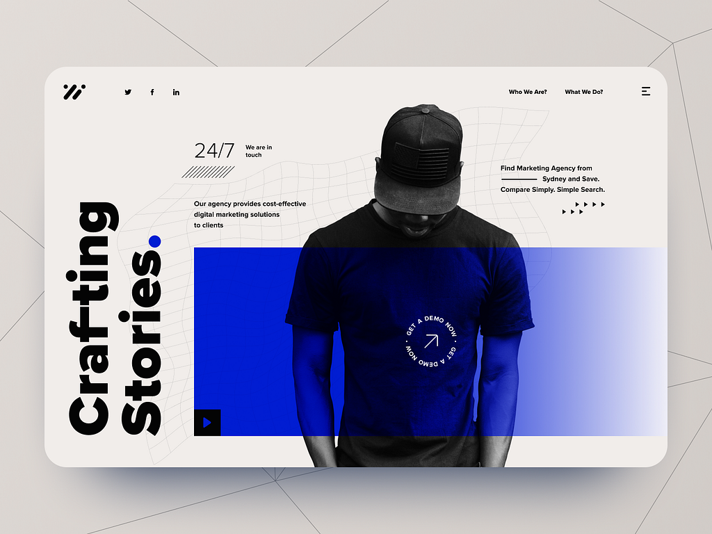 Creative Hero Section by Serj Mikey on Dribbble