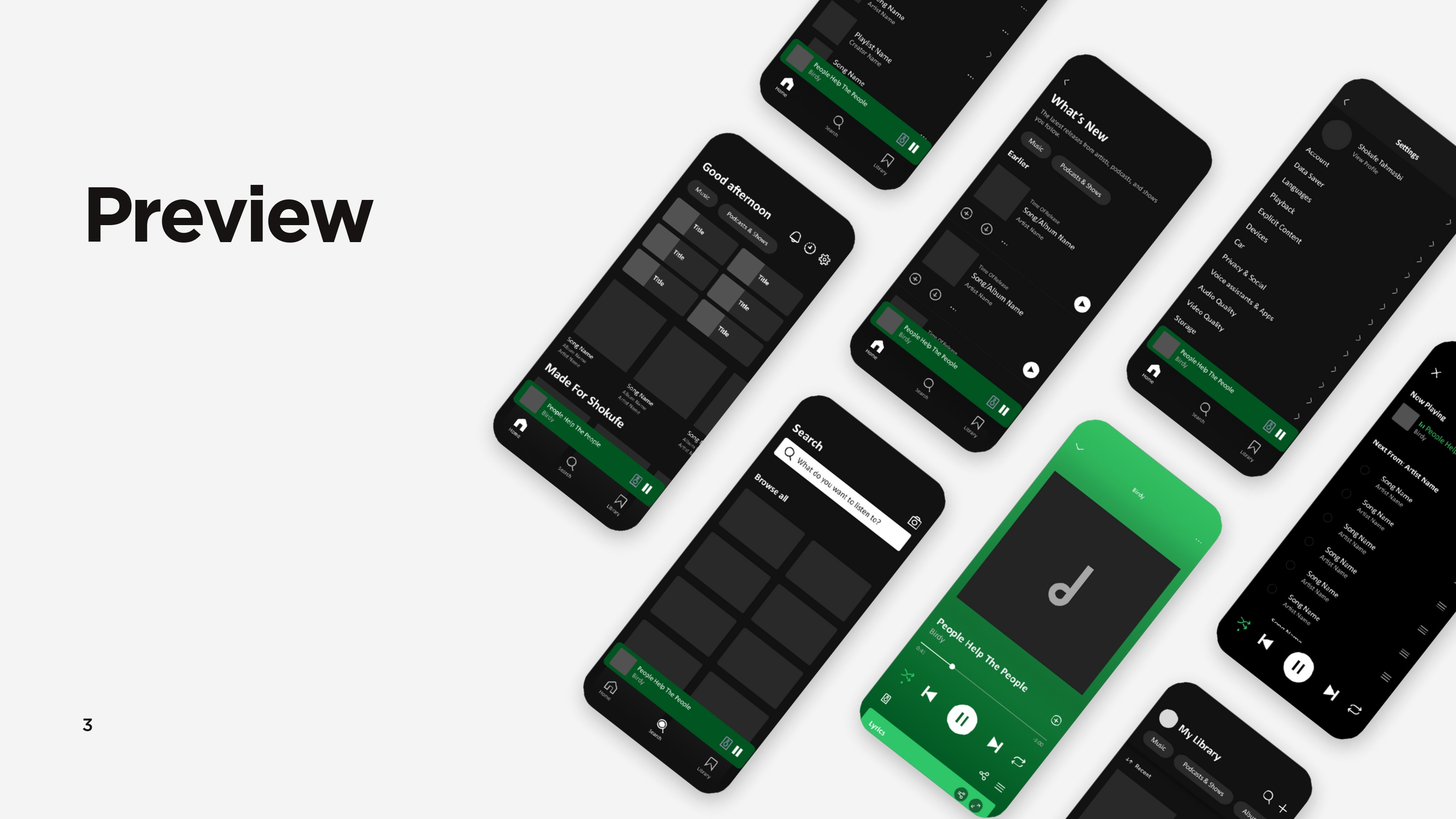 Spotify Low Fidelity Prototype by Shokufe Tahmasbi on Dribbble