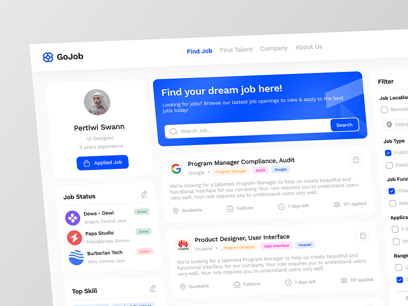 Browse thousands of Job Search images for design inspiration | Dribbble