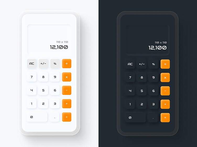 Calculator by Summer Yim on Dribbble