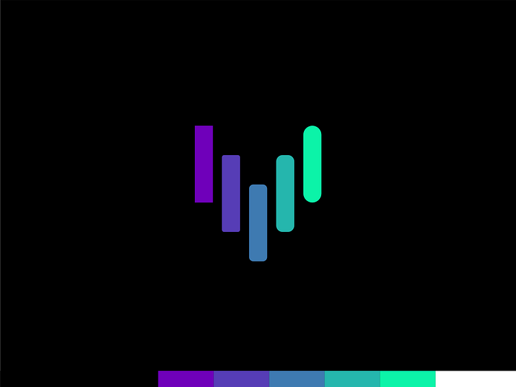 ValStream procurement analytics SaaS logo design: V data stream by Alex ...