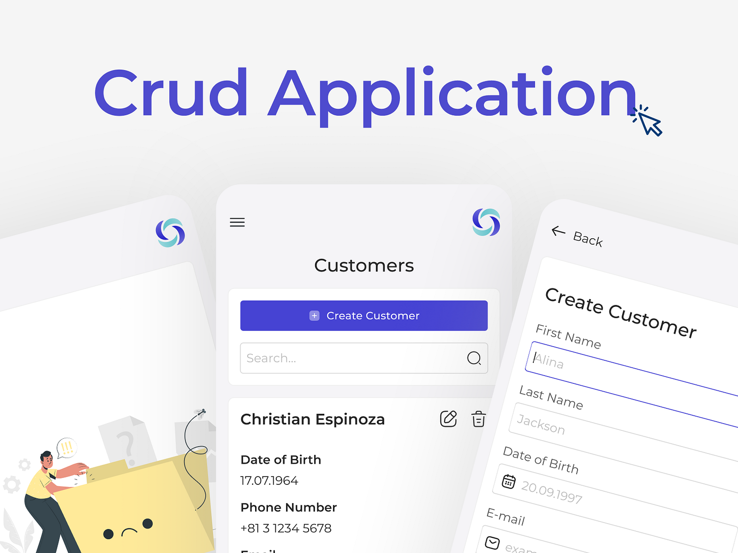 CRUD Application by Majid Valizadeh on Dribbble