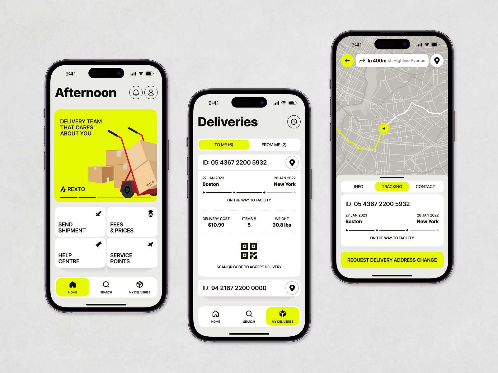 Rexto Logistics Mobile App by ScrumLaunch on Dribbble
