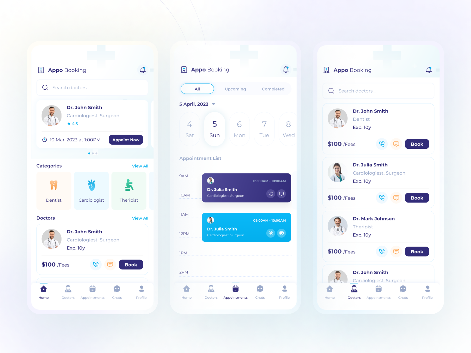 Appointment Booking App UI by Ubrain Studios on Dribbble