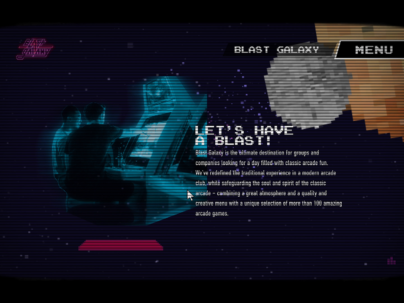 Blast Galaxy - Page scroll transition by James van Arkel on Dribbble