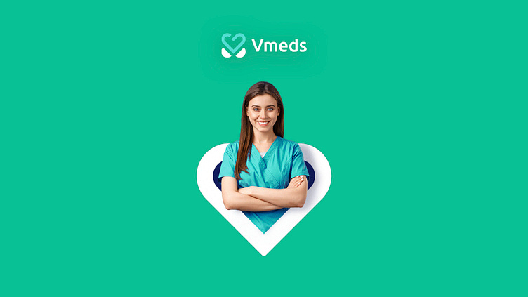 Vmeds-Medical Brand Identity,Logo Design by Orbit Up Branding on Dribbble