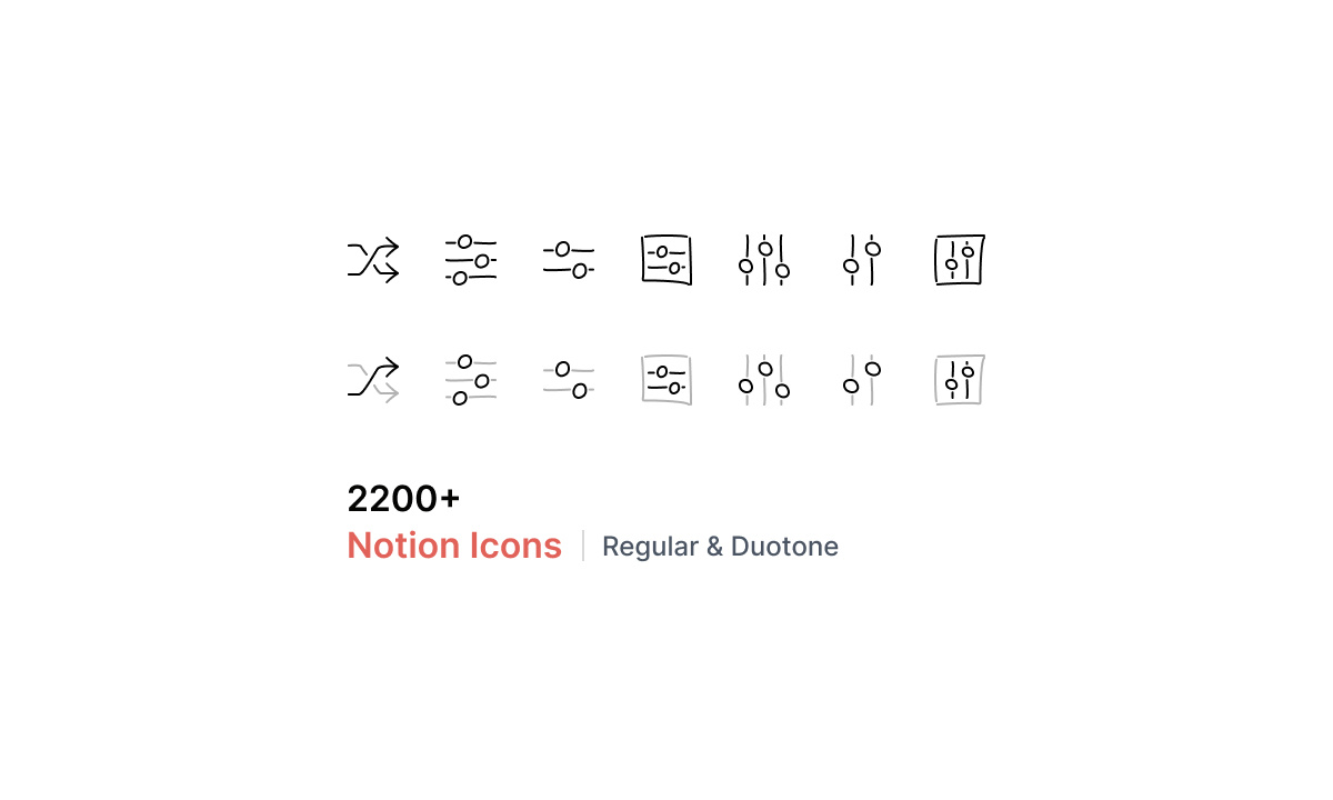 2200+ Notion Icons - Overflow Design by Zafar on Dribbble