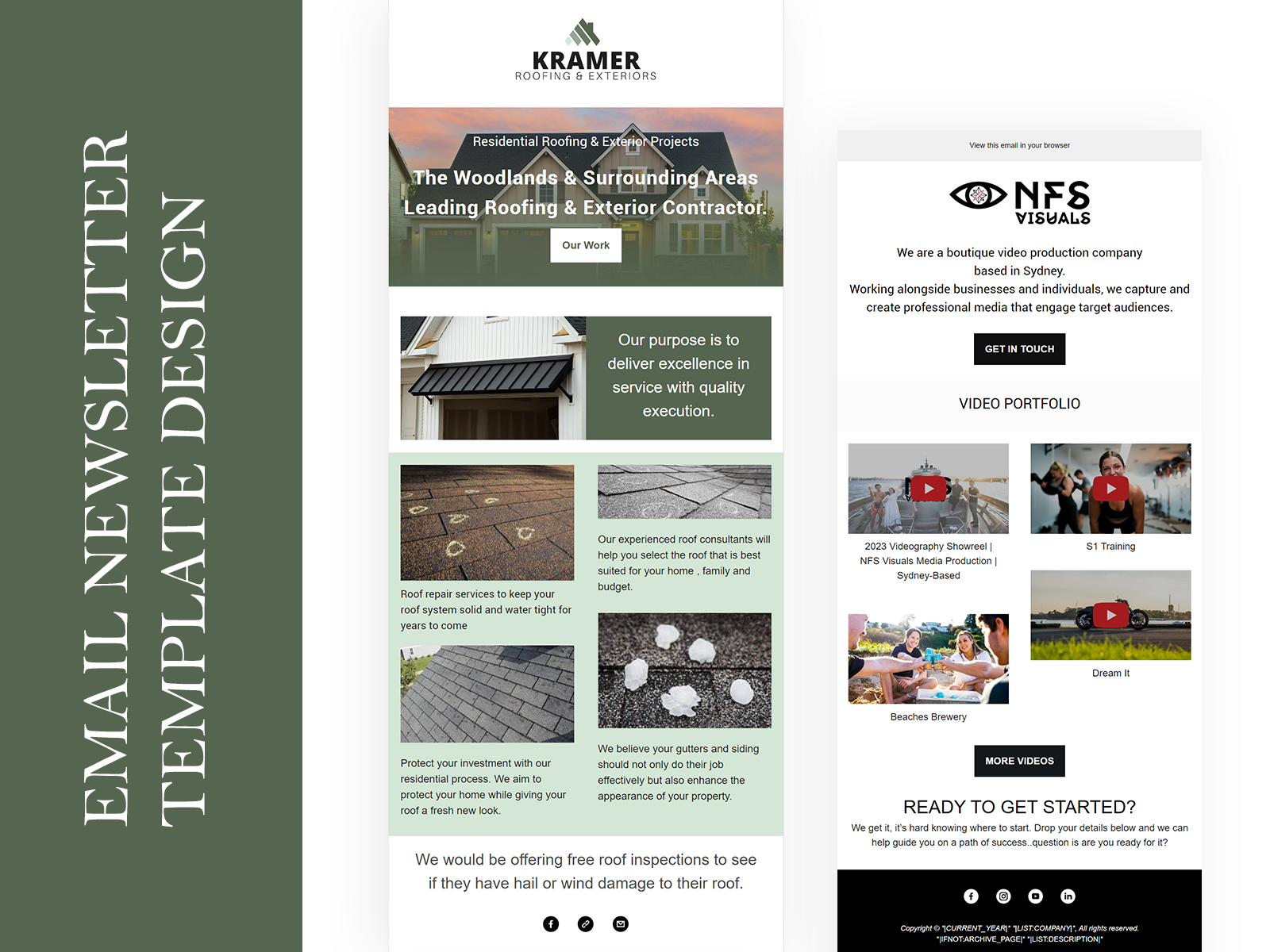 Company MailChimp Email Template Design. by Belal Ahmed on Dribbble