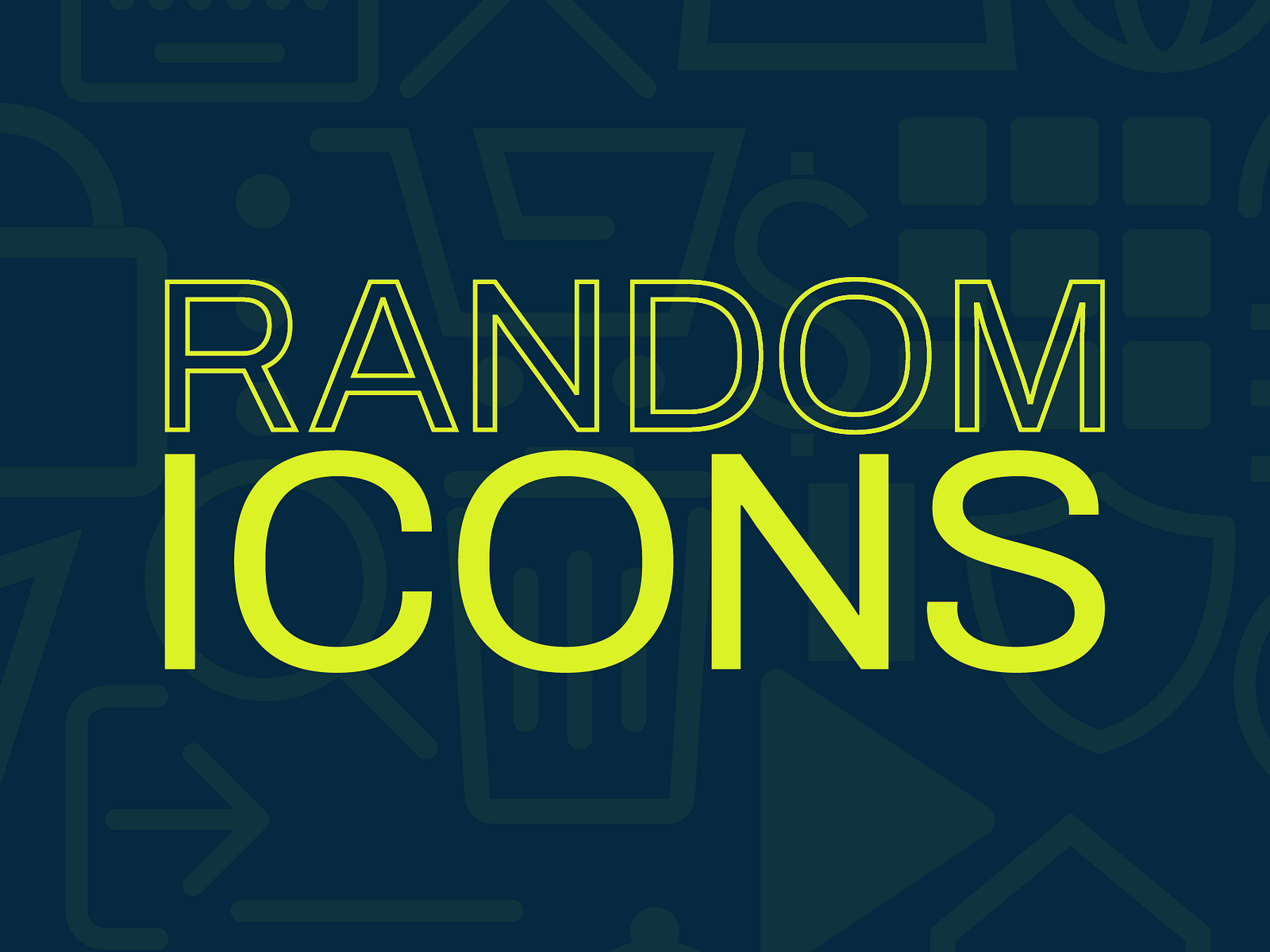 Random Icons by Manish Shrestha on Dribbble