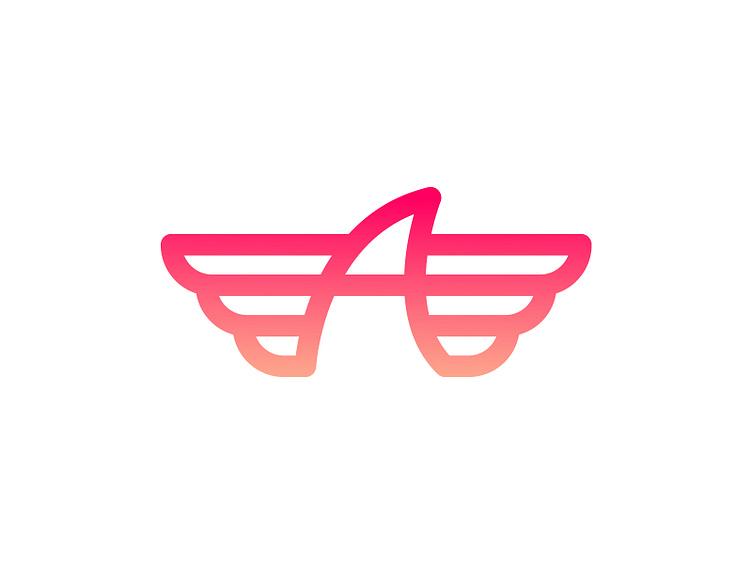 Letters A eagle's wing Logo (Approved On Logoground) by Mehedi Hasan on ...