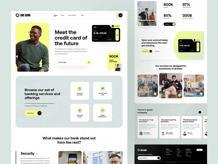 One Bank Website. by Orix Creative on Dribbble