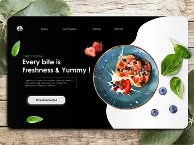Website Header Design || Food by Md Rasel on Dribbble