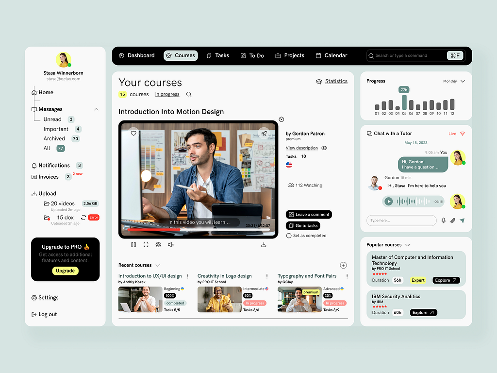 Online Education platform by Awsmd on Dribbble