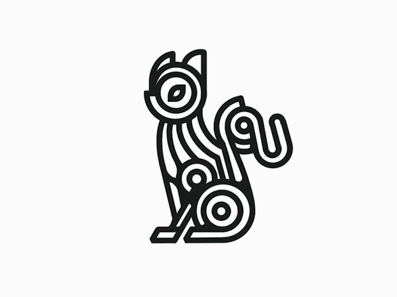 Mèo - Mechanical cat logomark design by @anhdodes by Anh Do - Logo ...