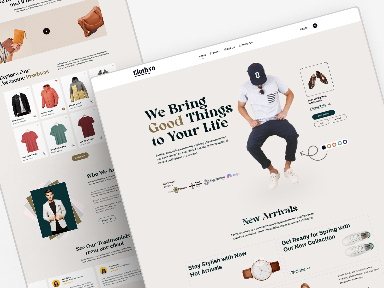 E-Commerce Clothing Shop Website Design by Mahamud Hassan (Riad) on ...