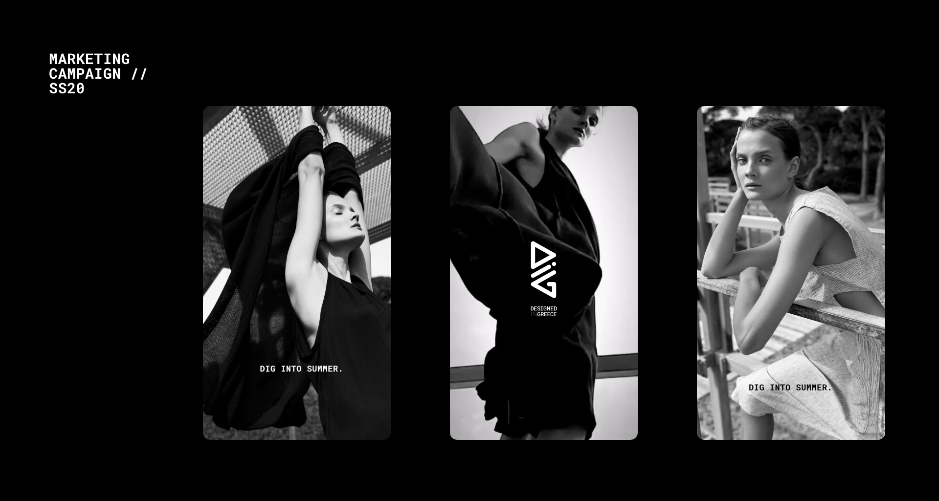 DIG Athens _ SS'20 Campaign by Nikoletta Ververidou on Dribbble