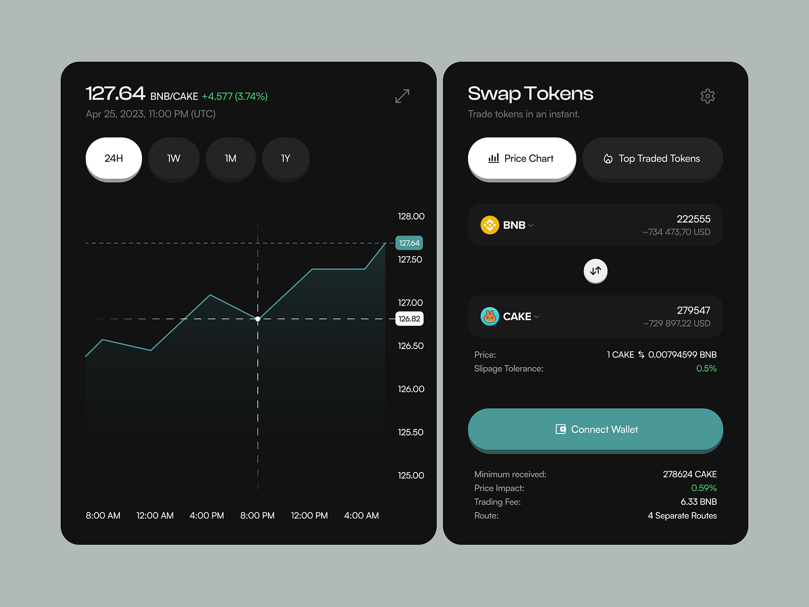 Crypto Token Swap Interface | Concept by Szymon Poźniak on Dribbble