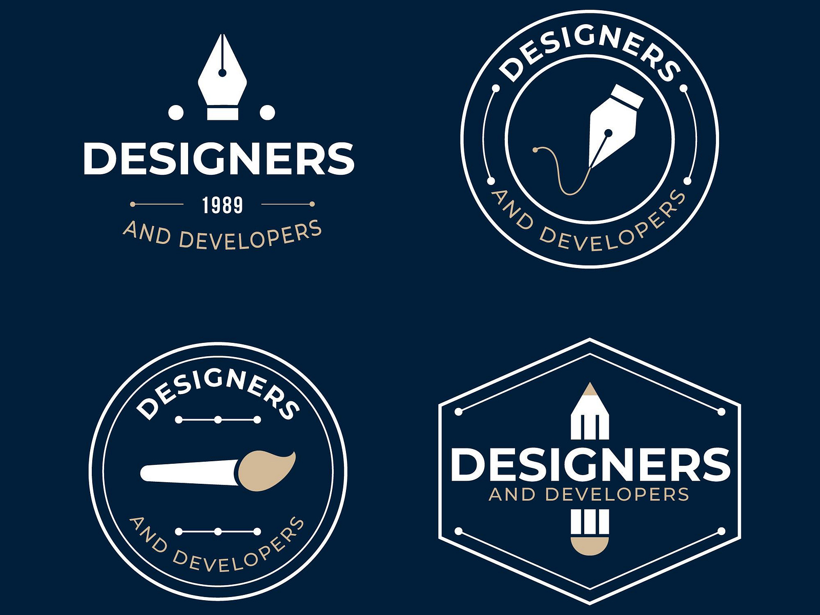 Logo Design - Designers + Developers by Ricky Vang on Dribbble