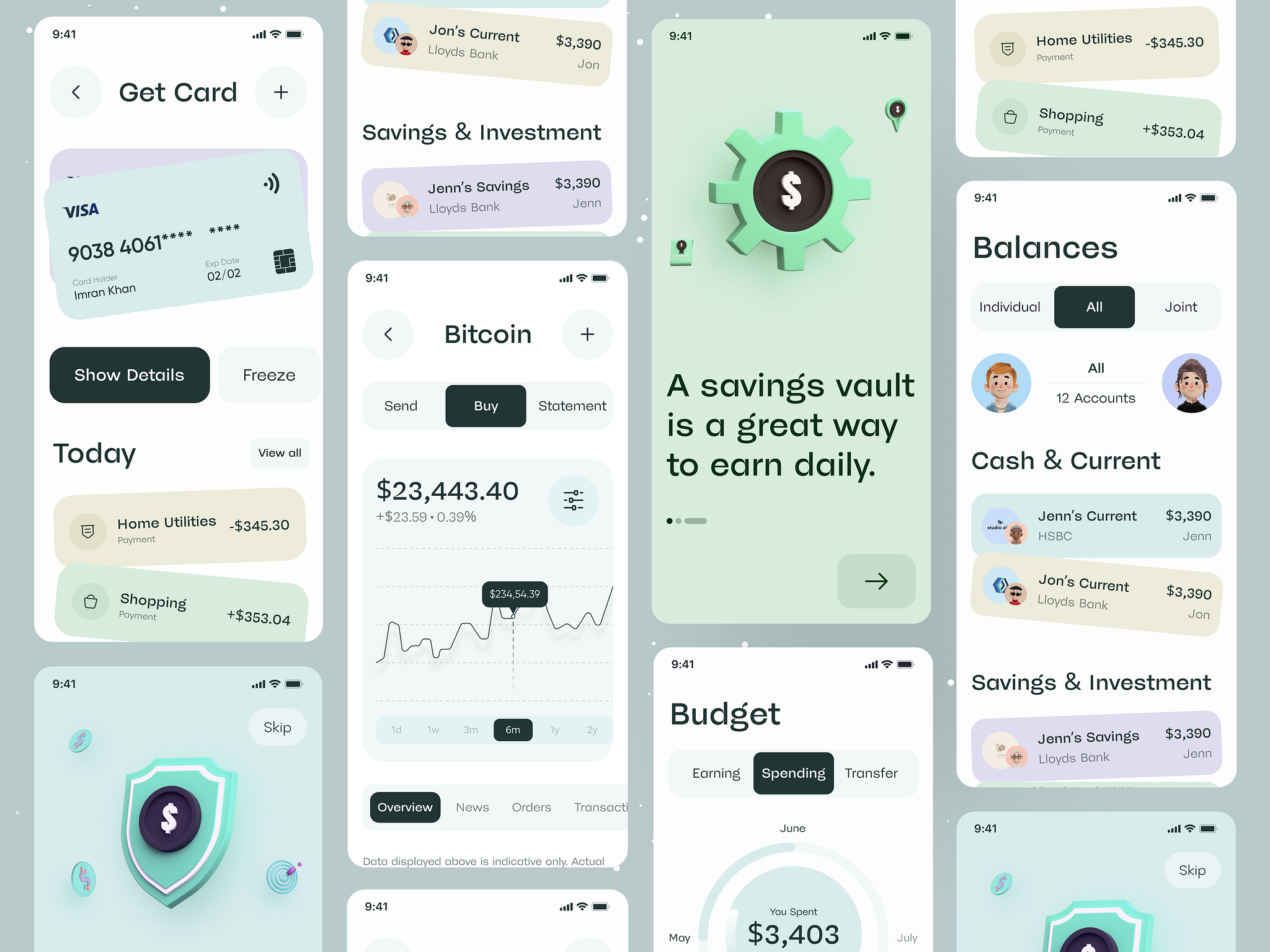 Money Management App UI by Ofspace UX/UI on Dribbble