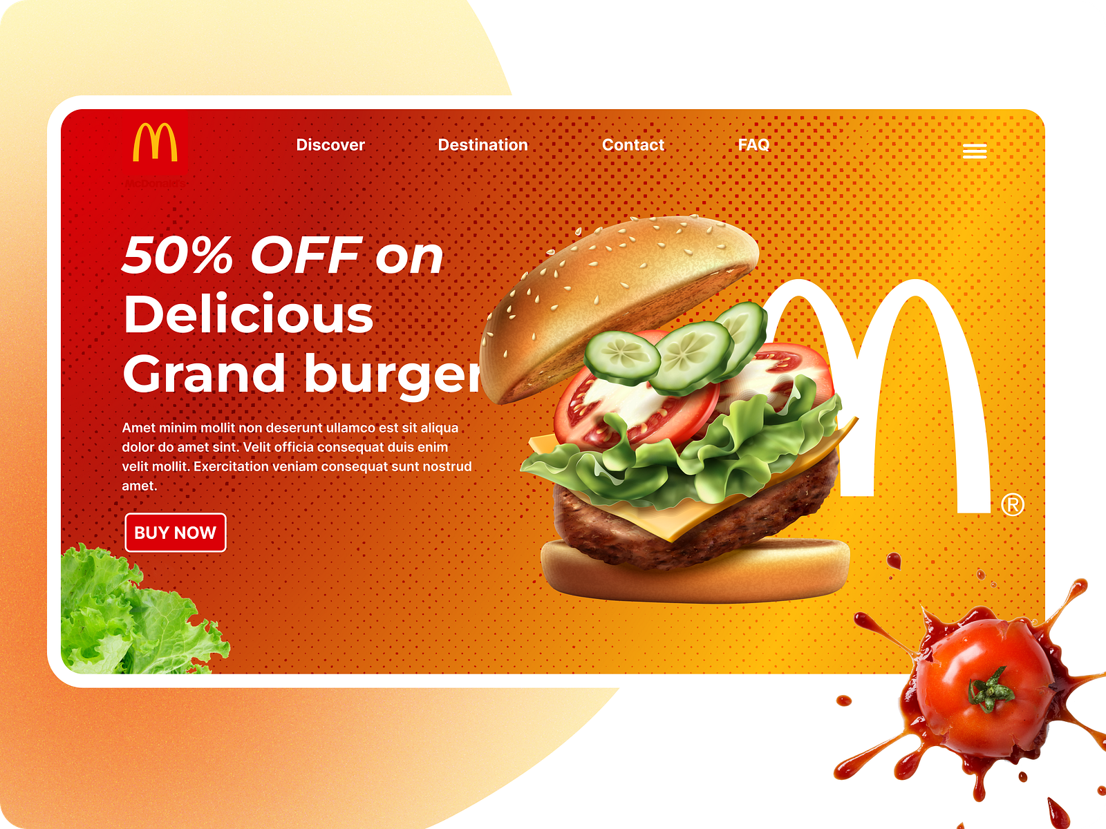 McDonald's Web UI by Sandeep kumar singh on Dribbble
