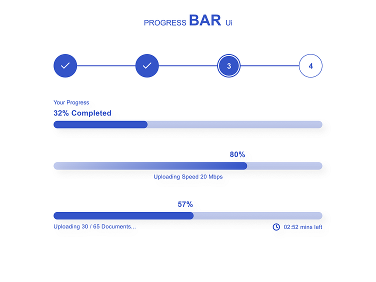 Progress bar ui design by AMAN KUMAR on Dribbble
