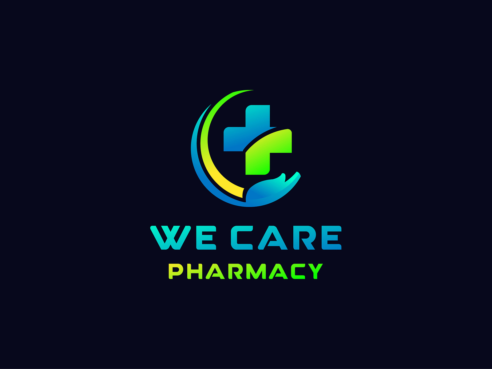We Care Logo by Creative Hub on Dribbble