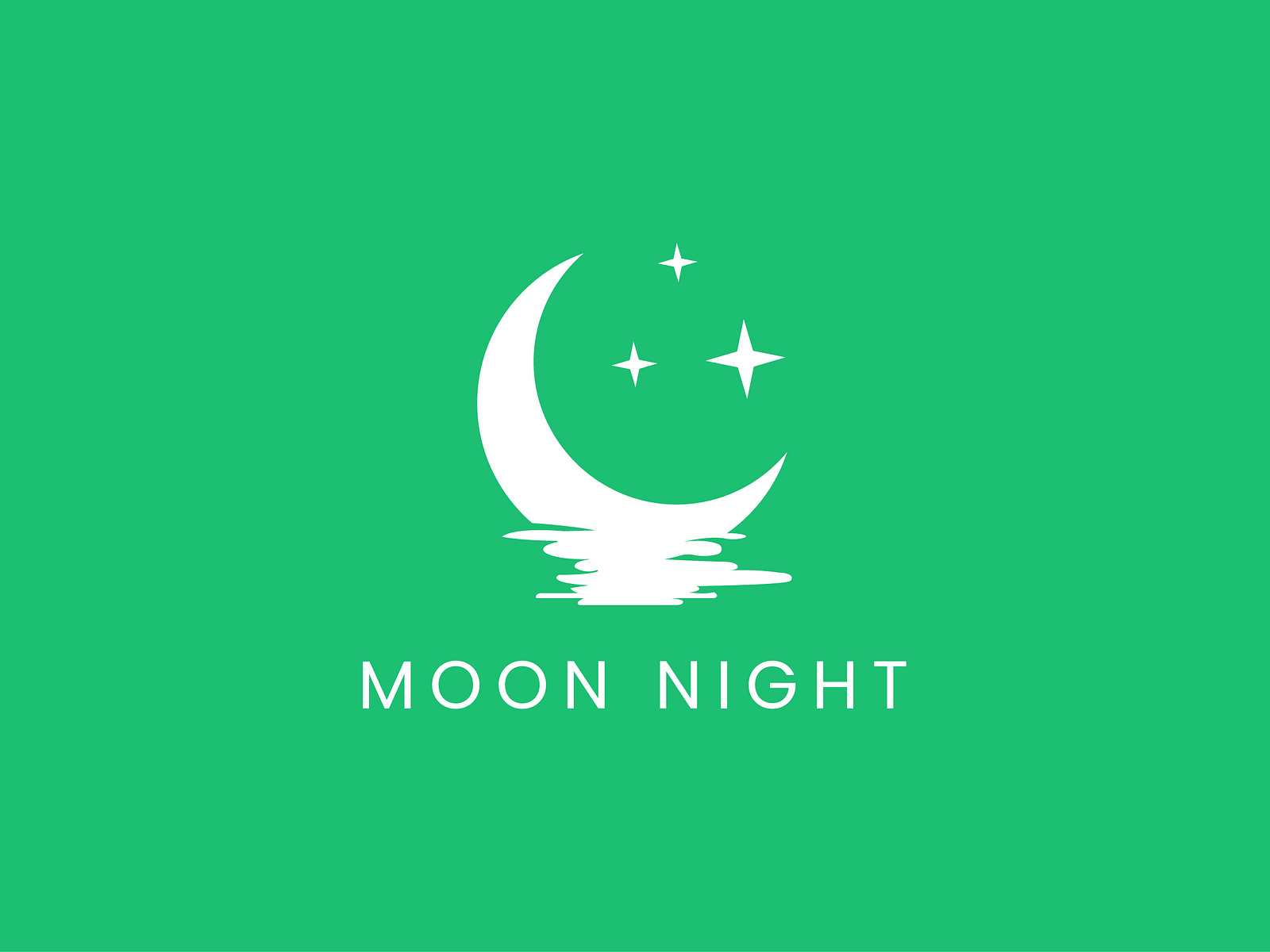 Moon Light Logo by Creative Hub on Dribbble