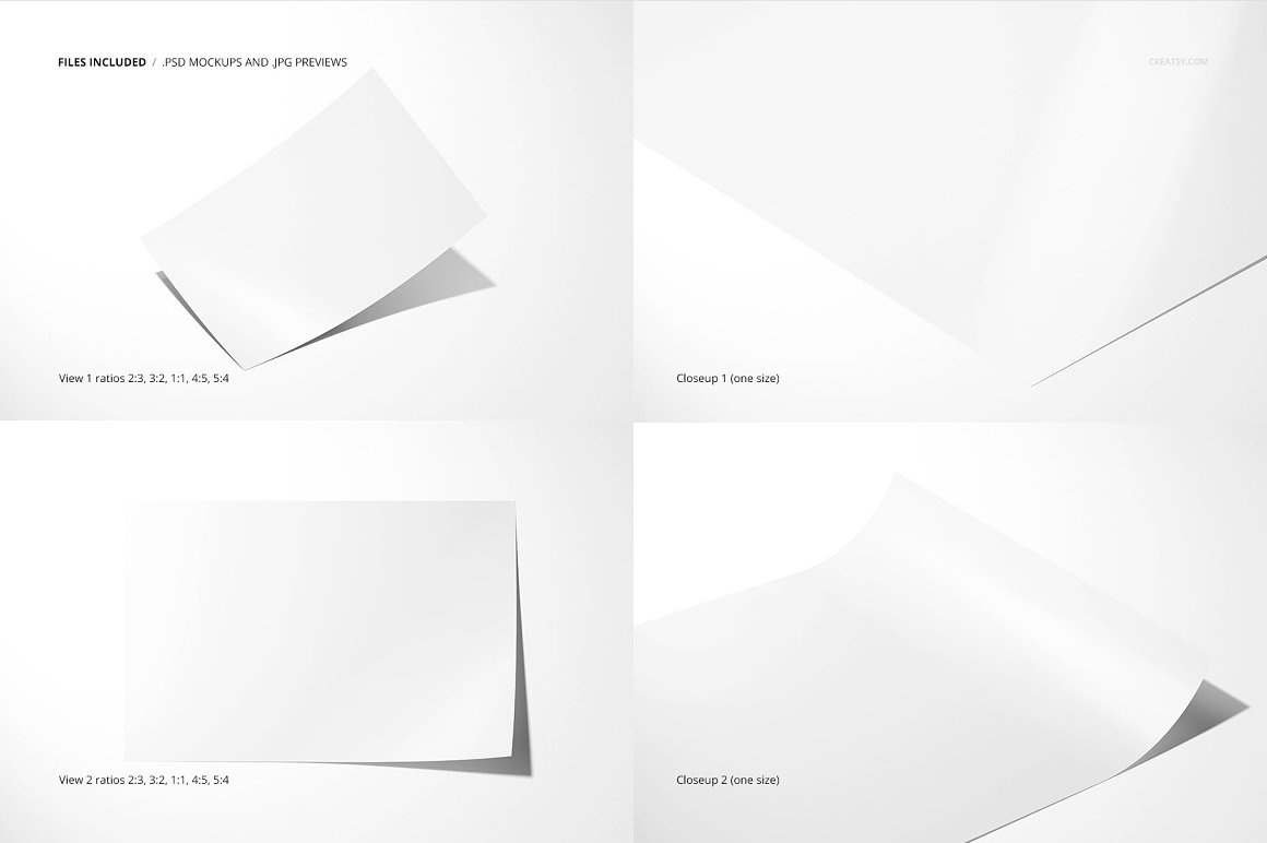 Glossy & Matte Photo Print Mockup by Official CreativeStore on Dribbble