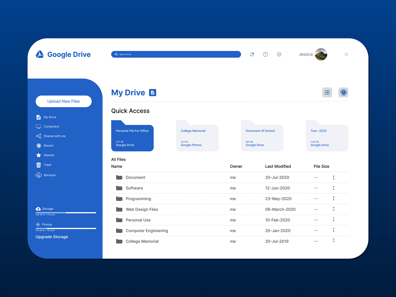 New Design Concept - Google Drive by MD. Ariful Islam on Dribbble
