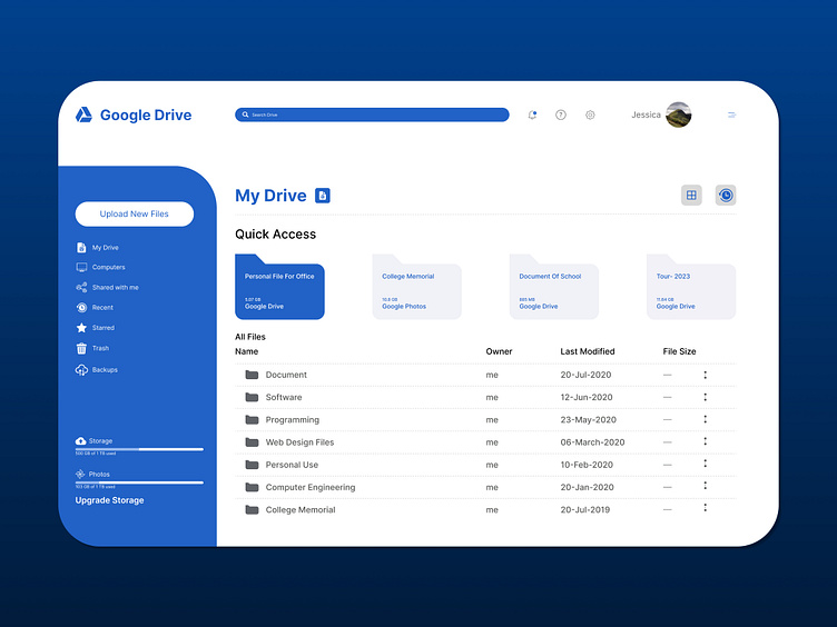 New Design Concept - Google Drive by MD. Ariful Islam on Dribbble