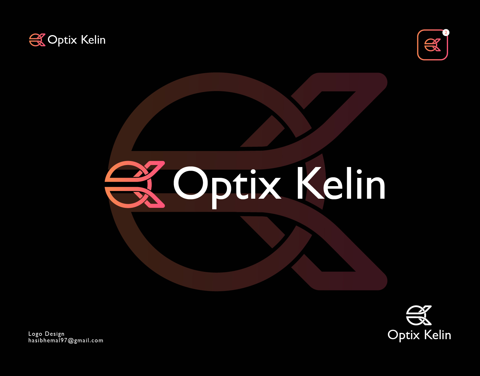 Optix Kelin Logo Design. Tech logo, Letter mark, modern logo by Hasib ...