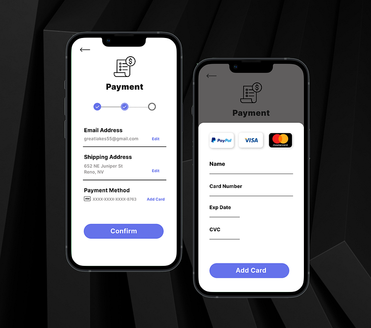 UI Payment Screen Designs by Laurie Owens on Dribbble