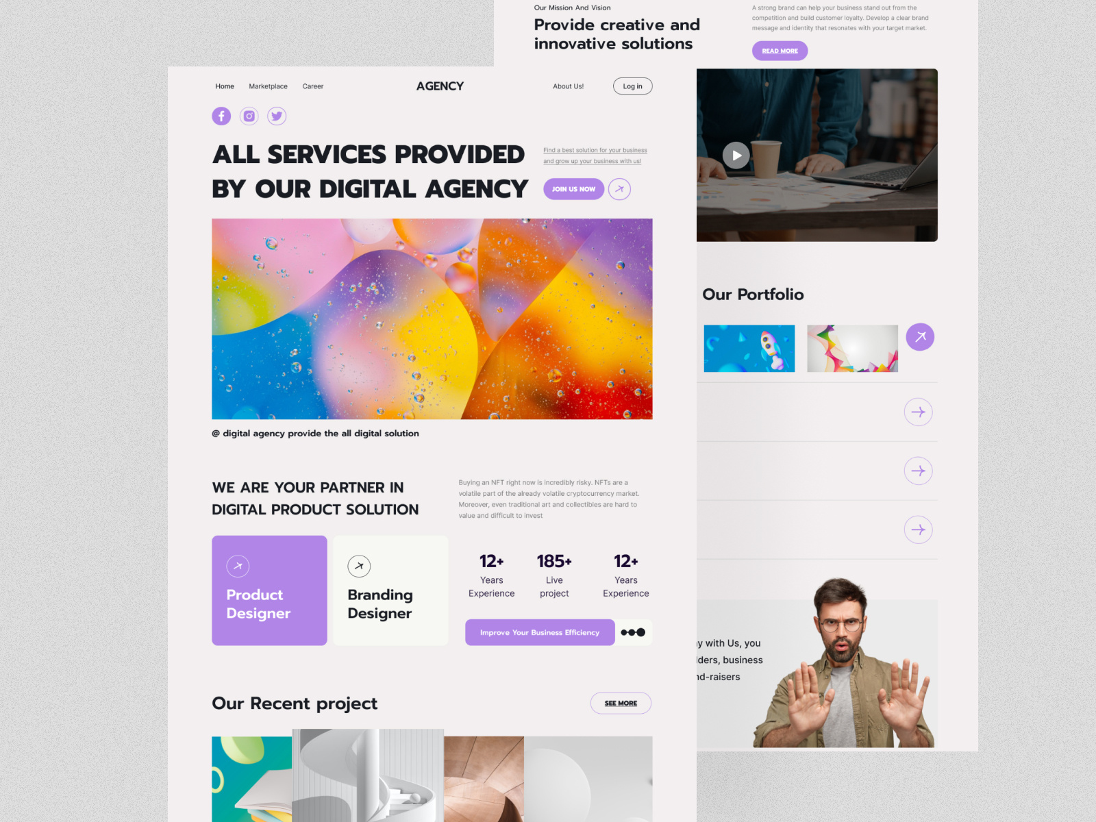 Digital Marketing Agency - Branding by Billal Hossain on Dribbble