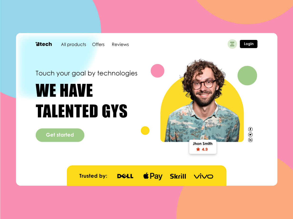 Btech UI design. by NUR (UX, UI, Brand & More) on Dribbble