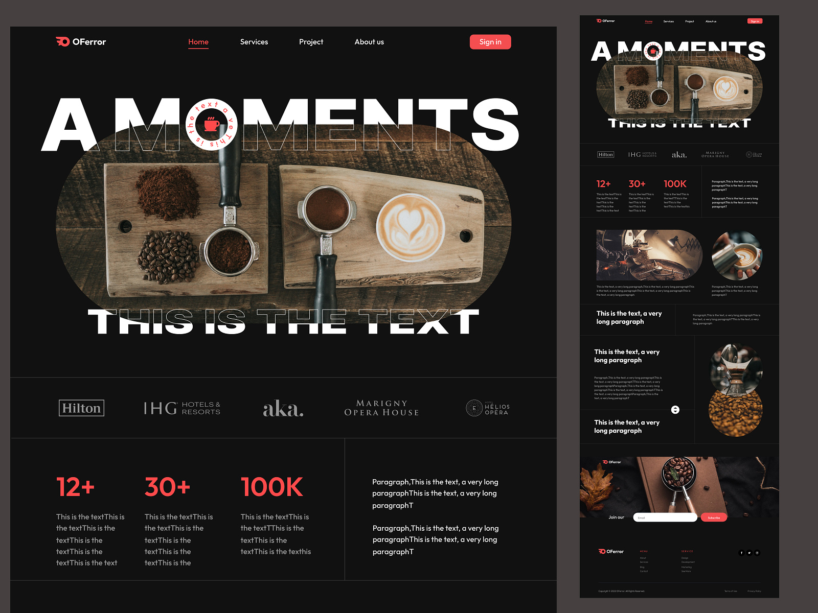 Web Design- Coffee Shop by Digital Umesh on Dribbble